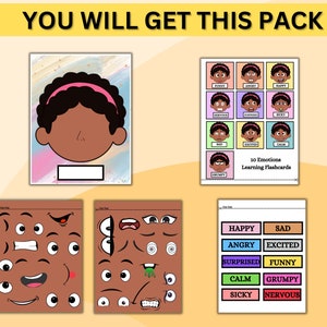 Emotions Activity for Kids Girl Version Feelings Chart Printable ...