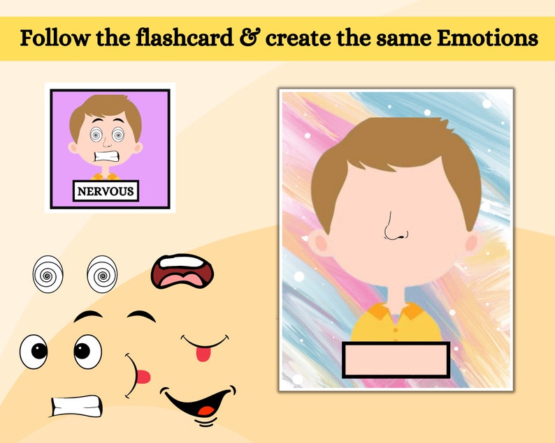 Emotions Activity for Kids Boy Version Feelings Chart Printable ...