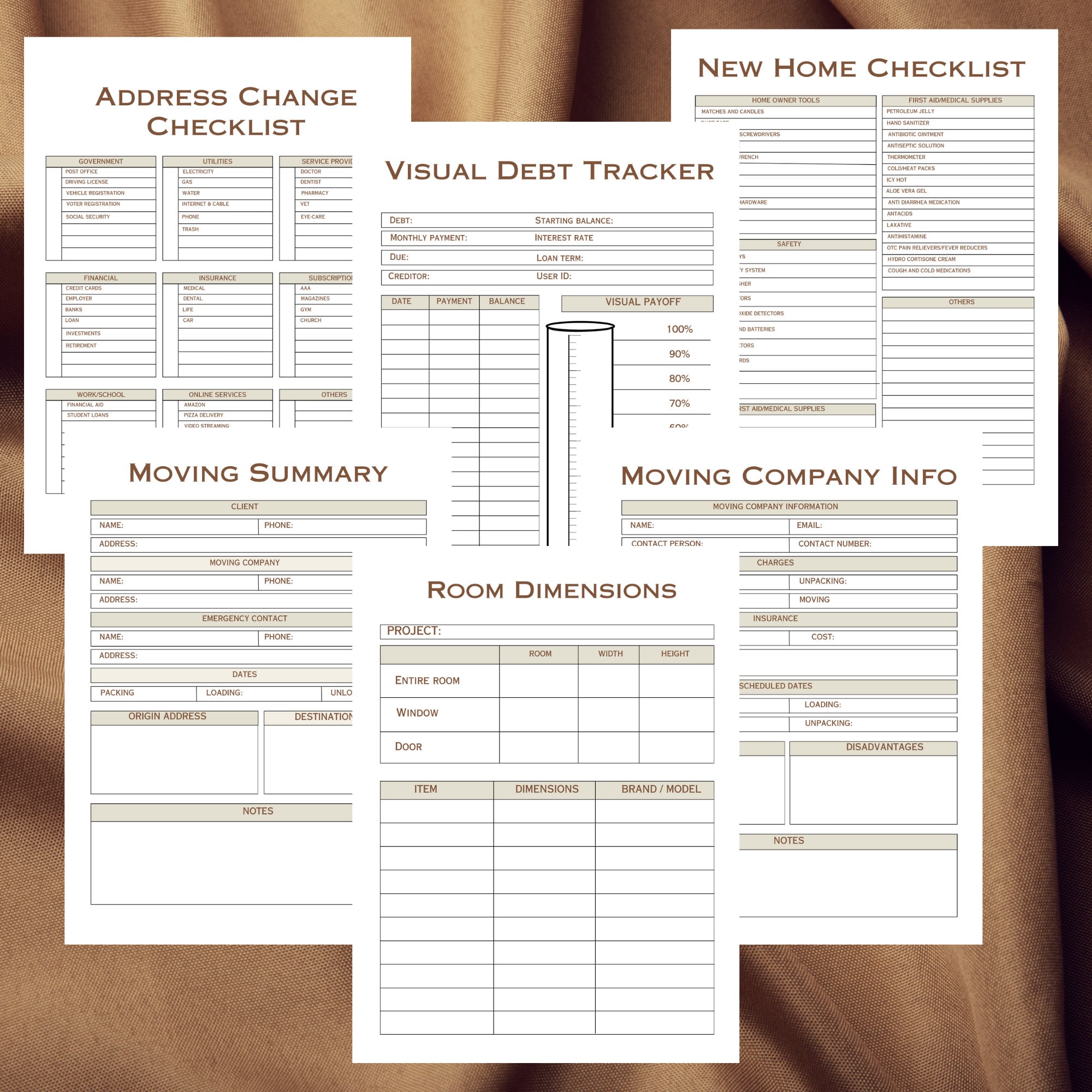 2024 Ultimate Moving Out Planner, Moving Checklist, Relocation Planner ...