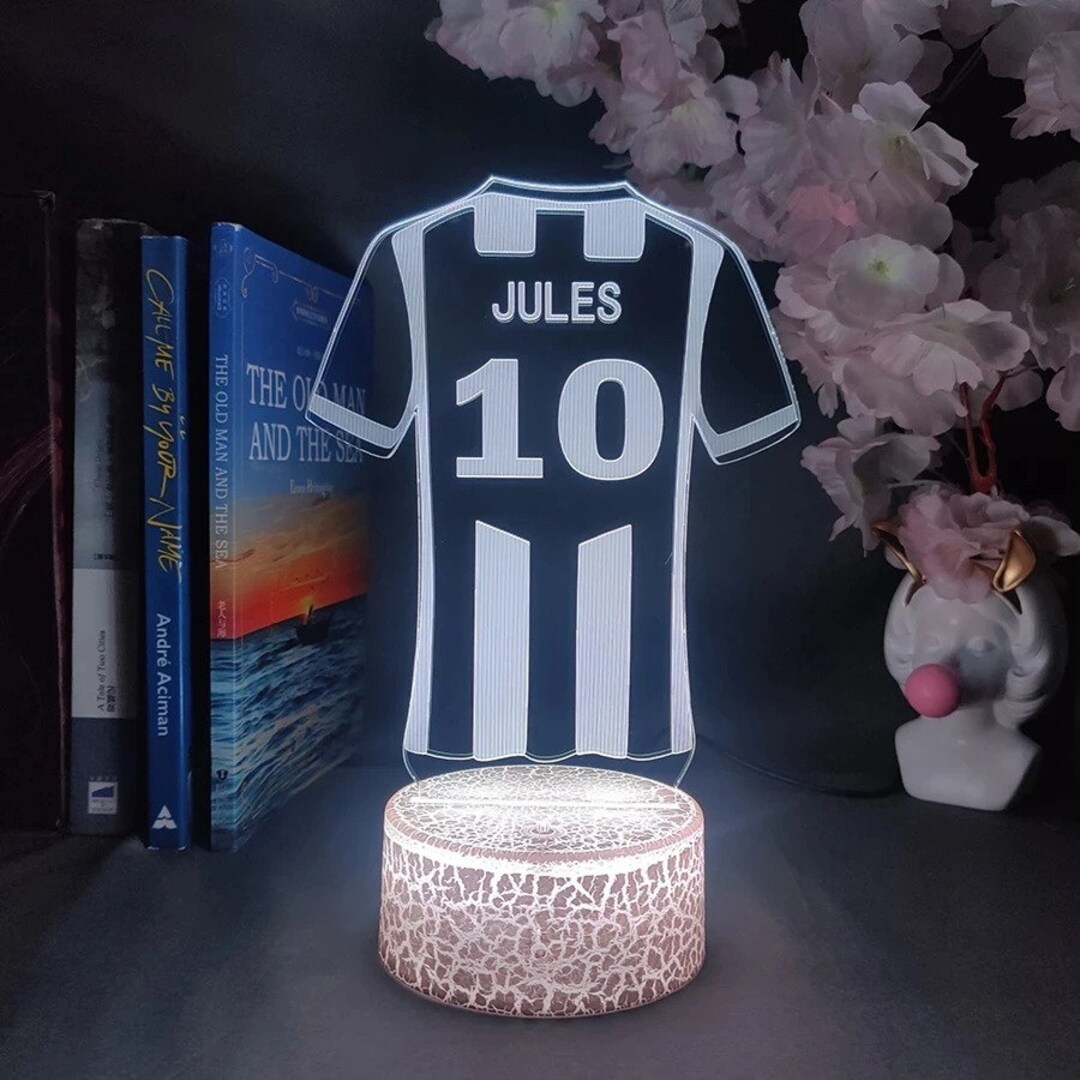 Customized Football Jersey Lamp Personalized Sports Lamp - Etsy