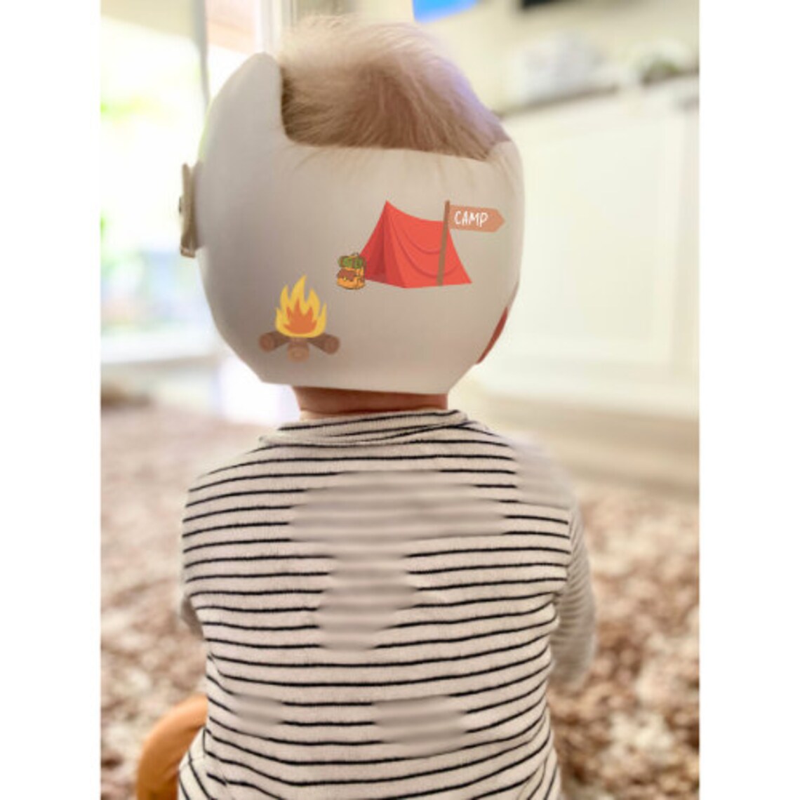 Kids Cranial Helmet Camping Themed Stickers - Etsy