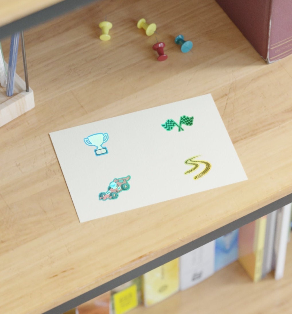 Kids Cranial Helmet Race Car Stickers - Etsy