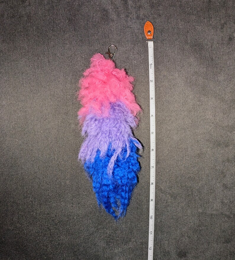 LGBTQIA Tail Keychain Trans, Non Binary, Bisexual Pride Flag Furtail ...