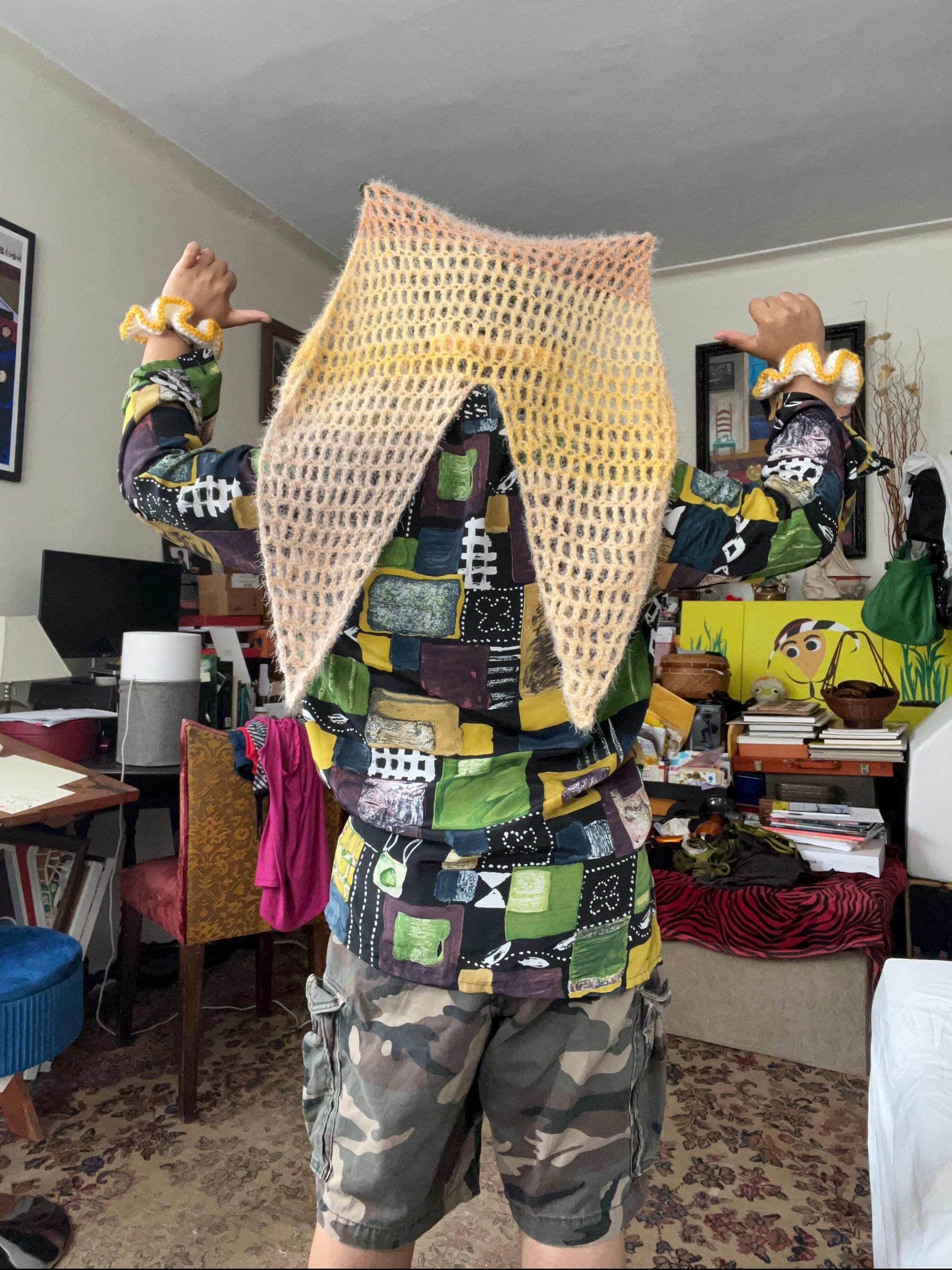Veiled Escoffion Hat Pattern - Medieval Princess Bonnet Crochet Pattern ...