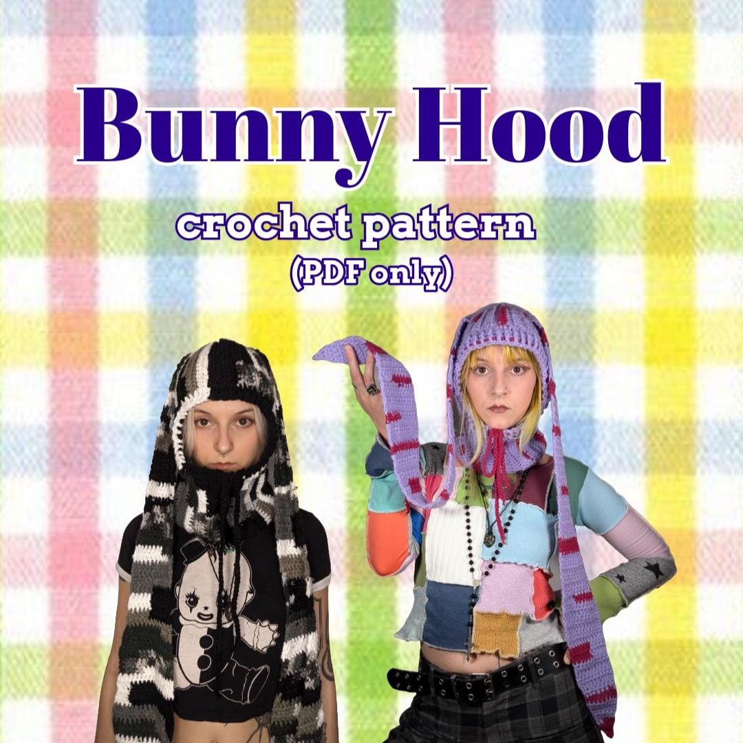 Bunny Balaclava Crochet Pattern - Rabbit Hood PDF With 3 Ear Patterns ...