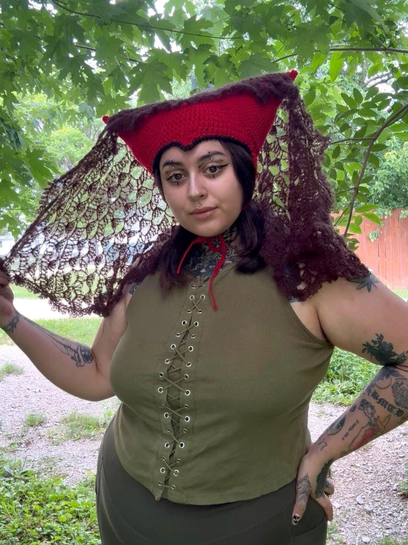 Veiled Escoffion Hat Pattern - Medieval Princess Bonnet Crochet Pattern ...