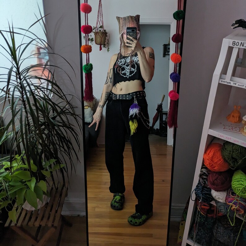 LGBTQIA Tail Keychain Trans, Non Binary, Bisexual Pride Flag Furtail ...