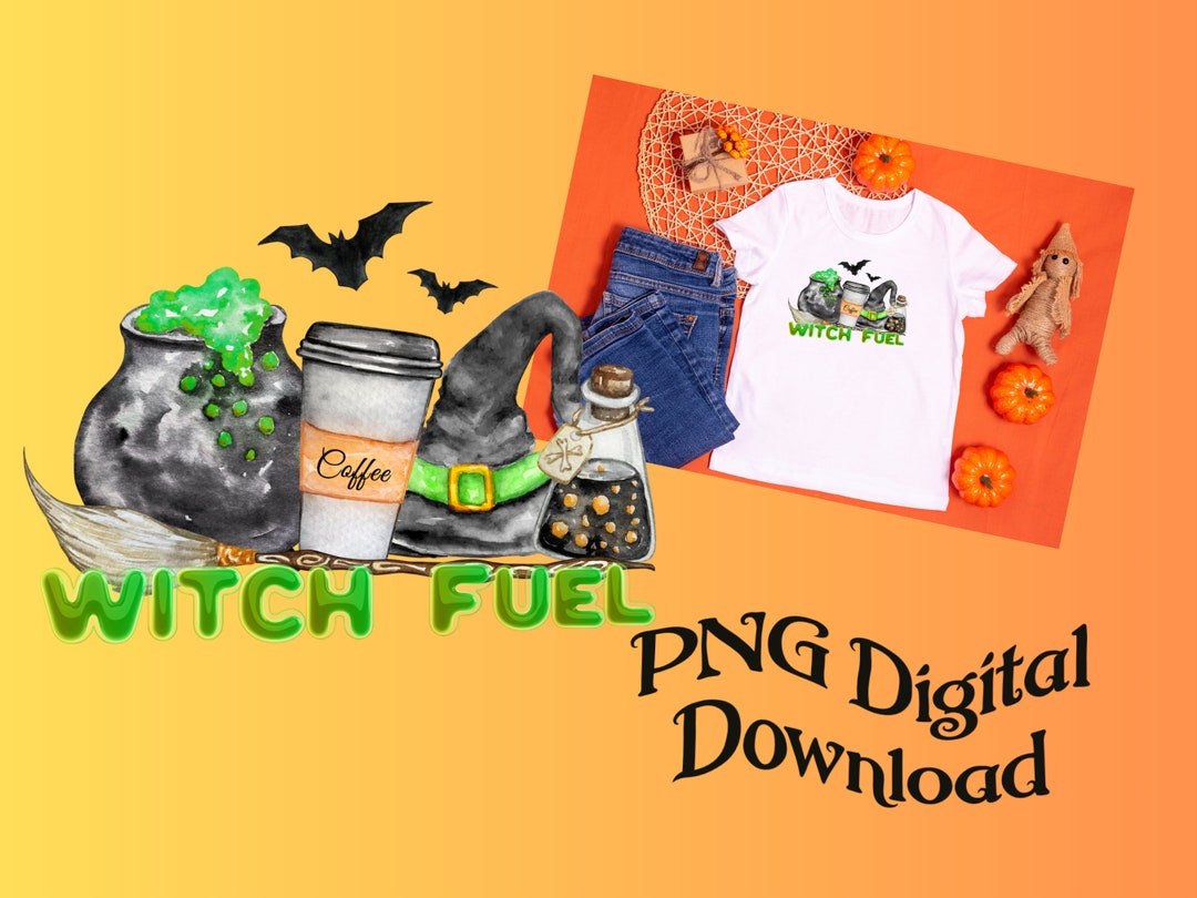 Witch Fuel Digital PNG - Etsy