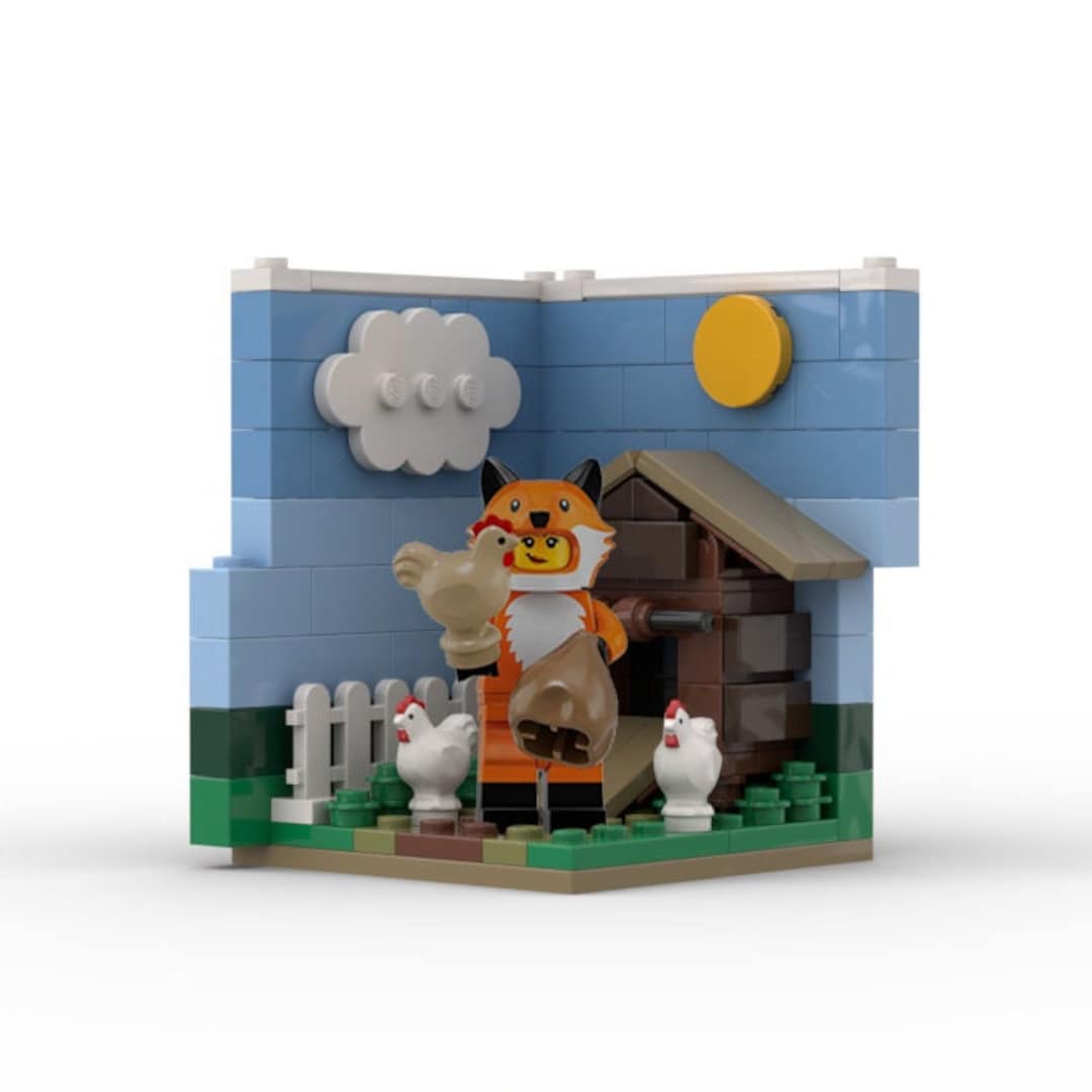 Series 19 Fox Habitat (LEGO® Bricks and Instructions Included) - Etsy