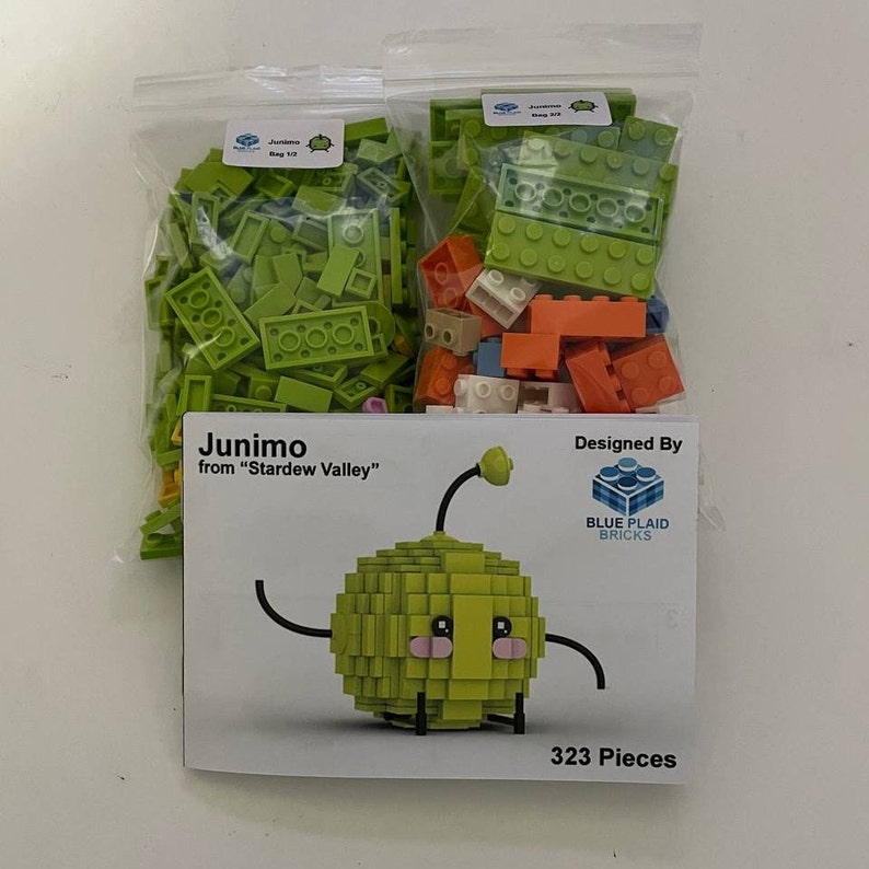 Junimo From "stardew Valley" (LEGO® Bricks and Instructions Included ...