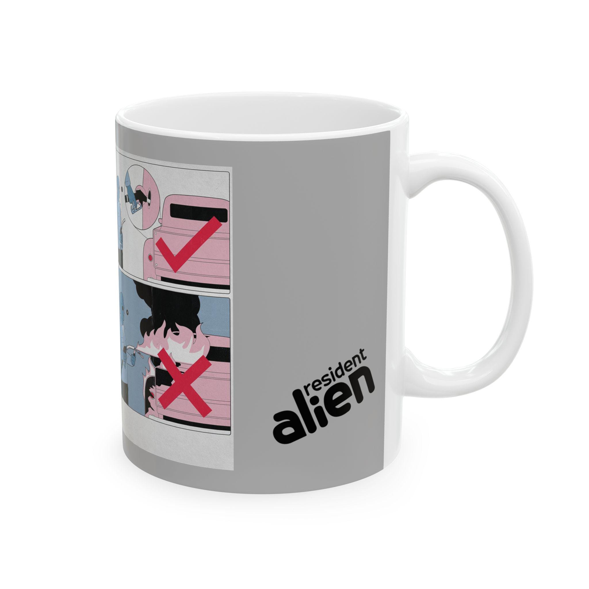 Resident Alien Intro Animation Coffee Mug 11oz, 15oz - Etsy