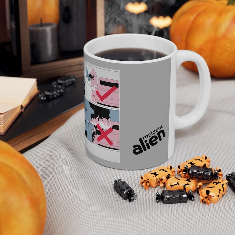 Resident Alien Intro Animation Coffee Mug 11oz, 15oz - Etsy