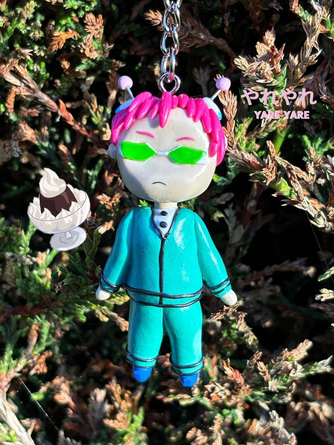 Saiki K Chibi Clay Keychain - Etsy
