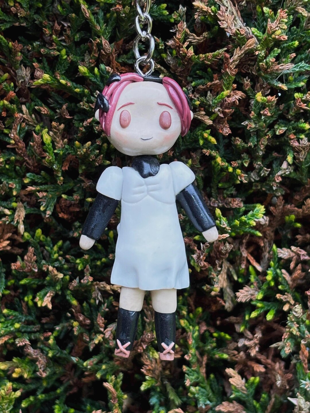 Nana Komatsu ‘hachi’ Chibi Clay Keychain White Dress Ver - Etsy