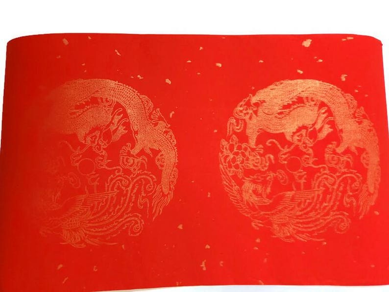 Golden Dragons Chinese Decoupage Paper - Etsy