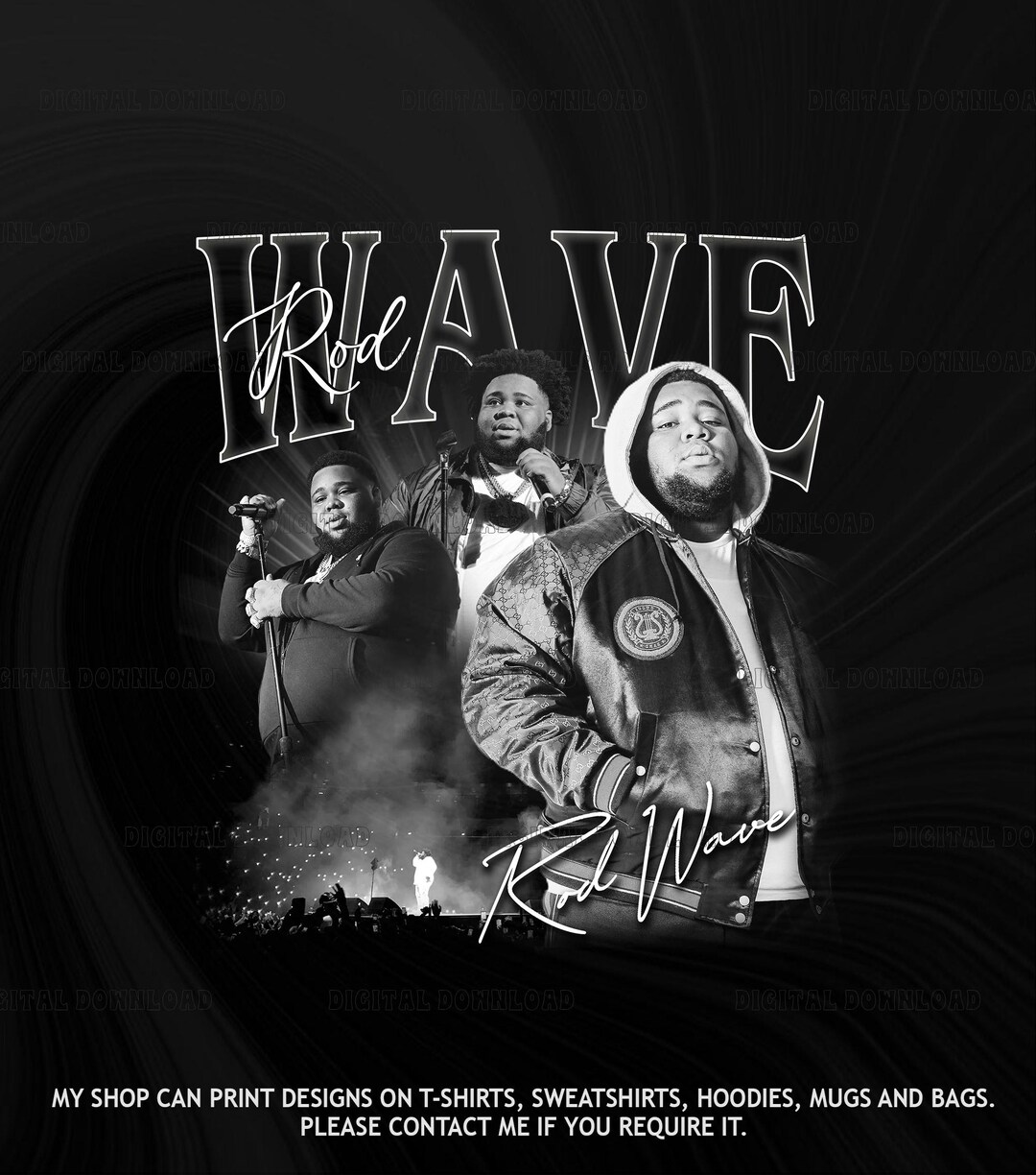 Rod Wave Png File, Nostalgia 90s Rap Music, Rapper Rod Wave Tour Design ...