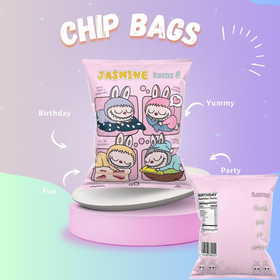 Labubu Chip Bag Template Digital Download - Etsy