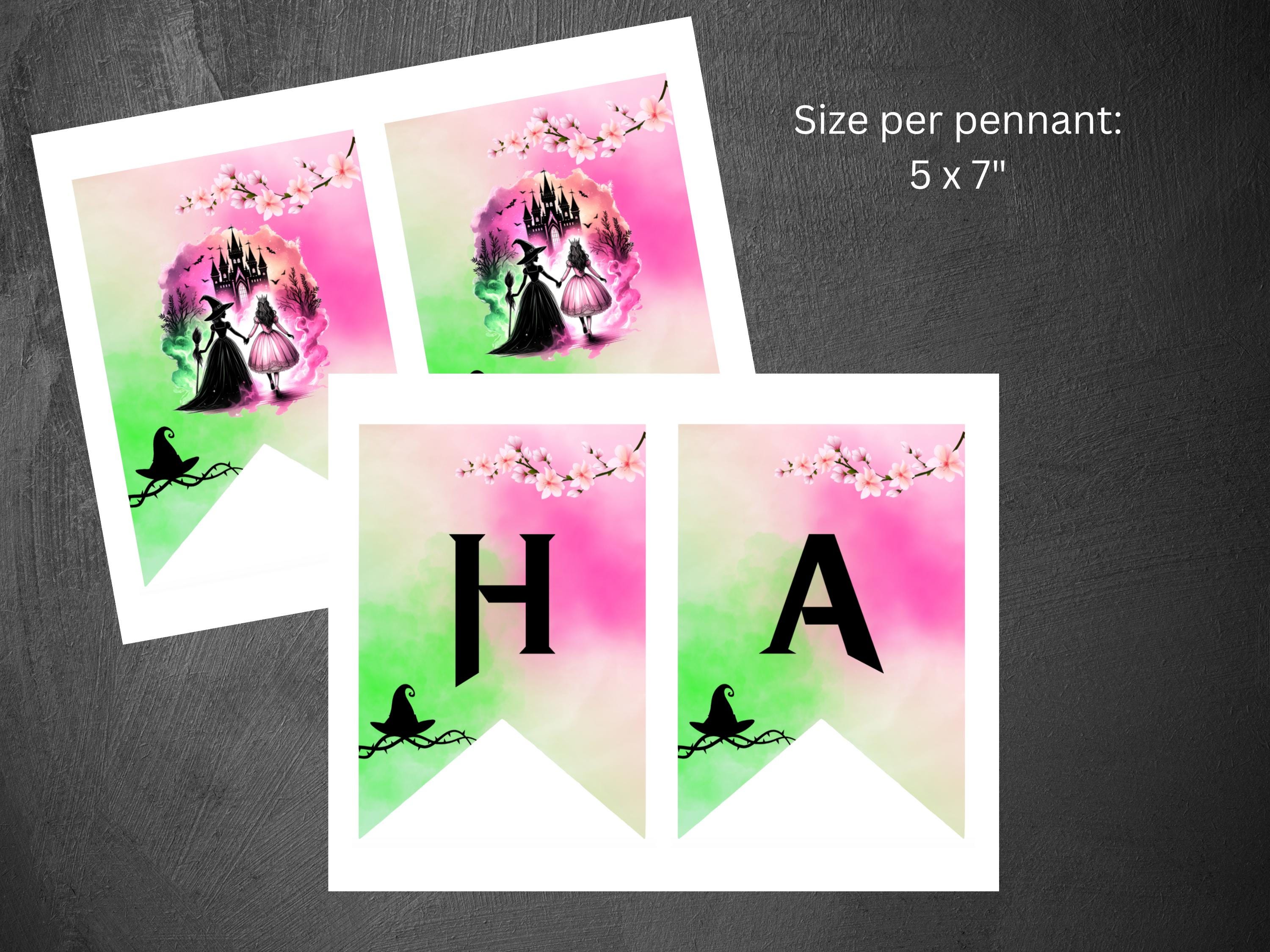 Wicked Happy Birthday Banner Template | Wicked Banner Template | Wicked ...