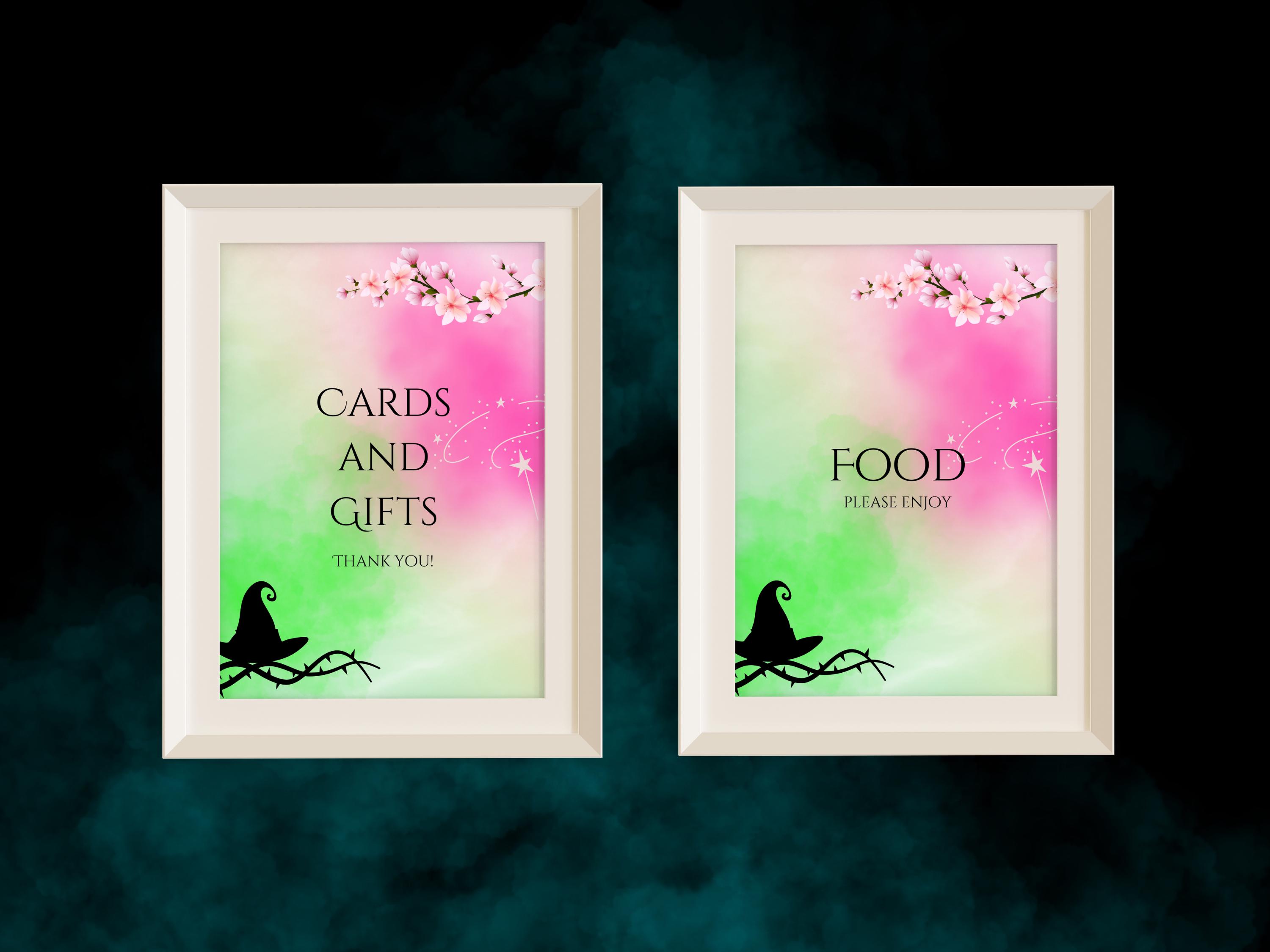 Wicked Birthday Table Sign Label | Wicked Theme Birthday Dessert Table ...