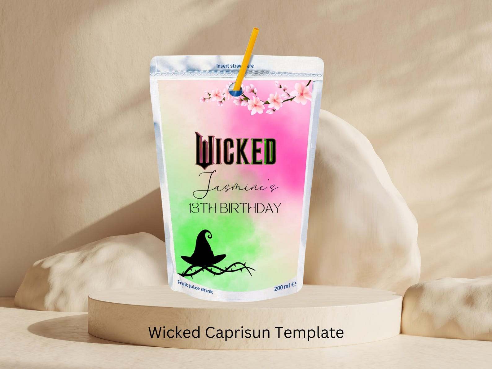 Wicked Birthday Caprisun Label | Wicked Template | Wicked Caprisun ...