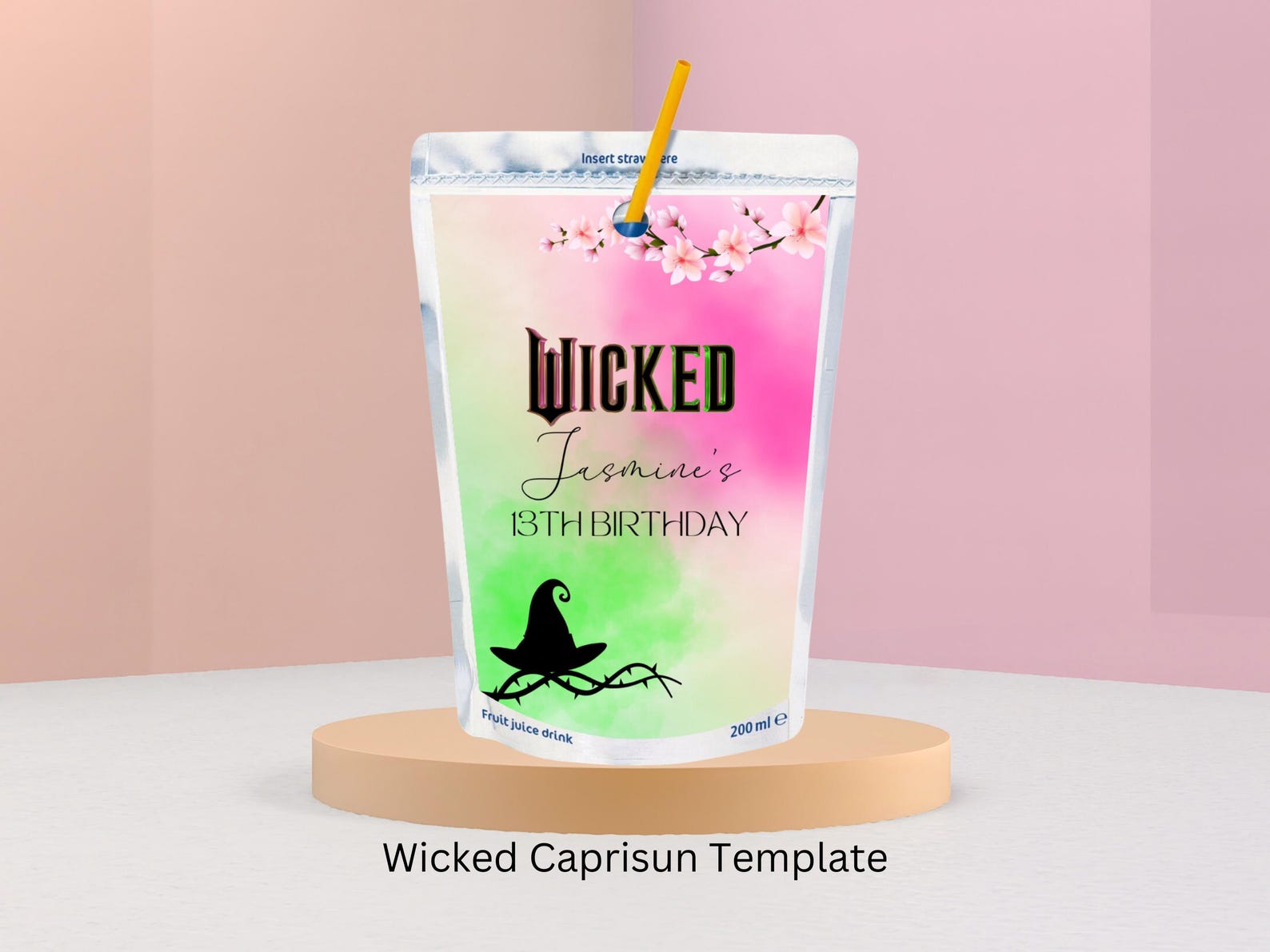 Wicked Birthday Caprisun Label | Wicked Template | Wicked Caprisun ...
