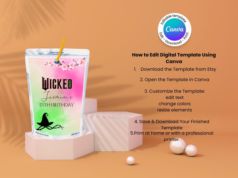 Wicked Birthday Caprisun Label | Wicked Template | Wicked Caprisun ...