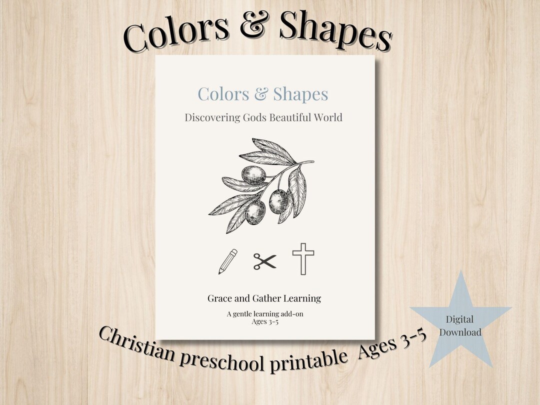 Christian Preschool Colors and Shapes Worksheets | Printable Workbook ...