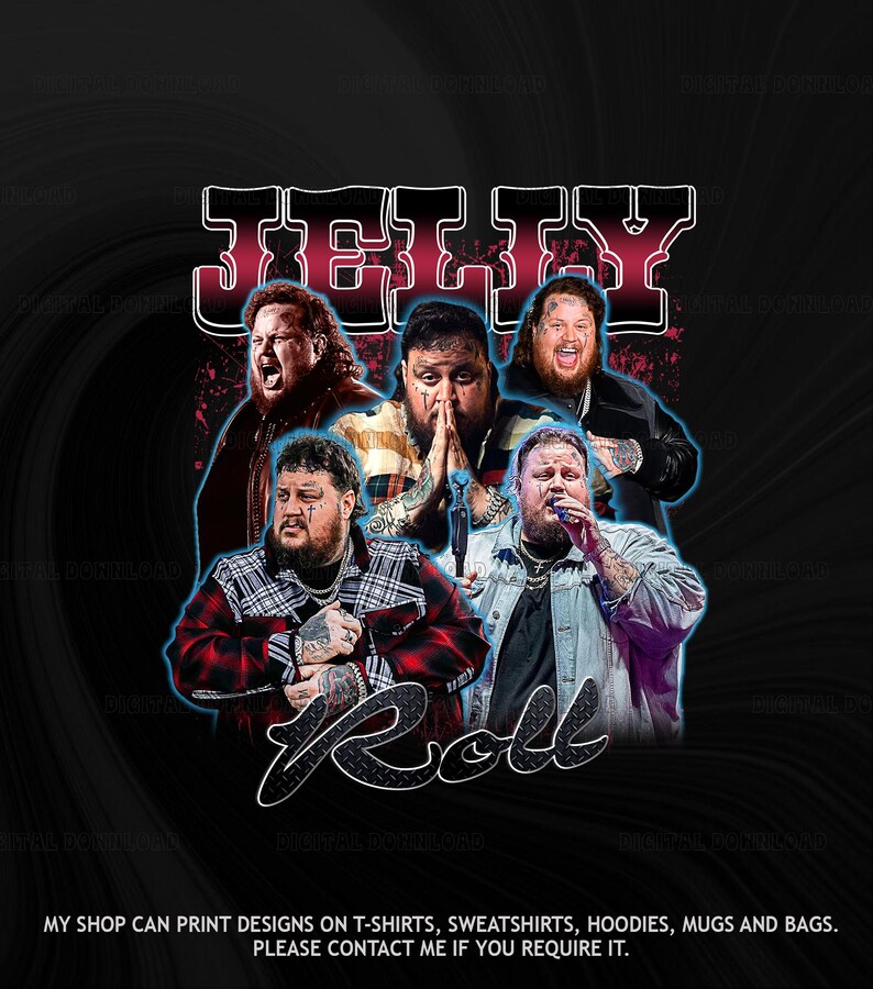 Jelly Roll Png Bundle, Vintage Jelly Roll Bootleg Png Bundle, Jelly ...