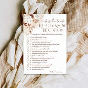 Does the Bride Really Know the Groom Game, How Well Does She Know the ...