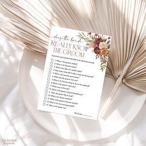 Does the Bride Really Know the Groom Game, How Well Does the Bride Know ...