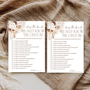Does the Bride Really Know the Groom Game, How Well Does She Know the ...