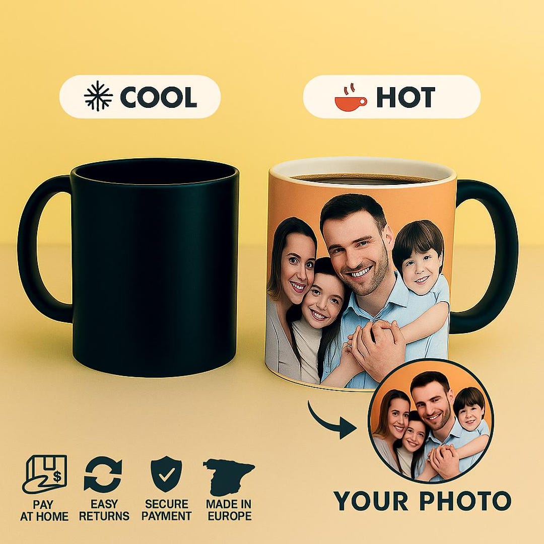 Personalized Magic Mug With Photo and Text | Original Gift for Couples ...