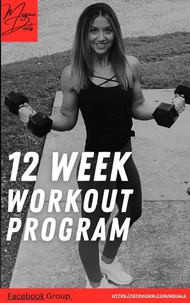 12 Week Workout Program - Etsy