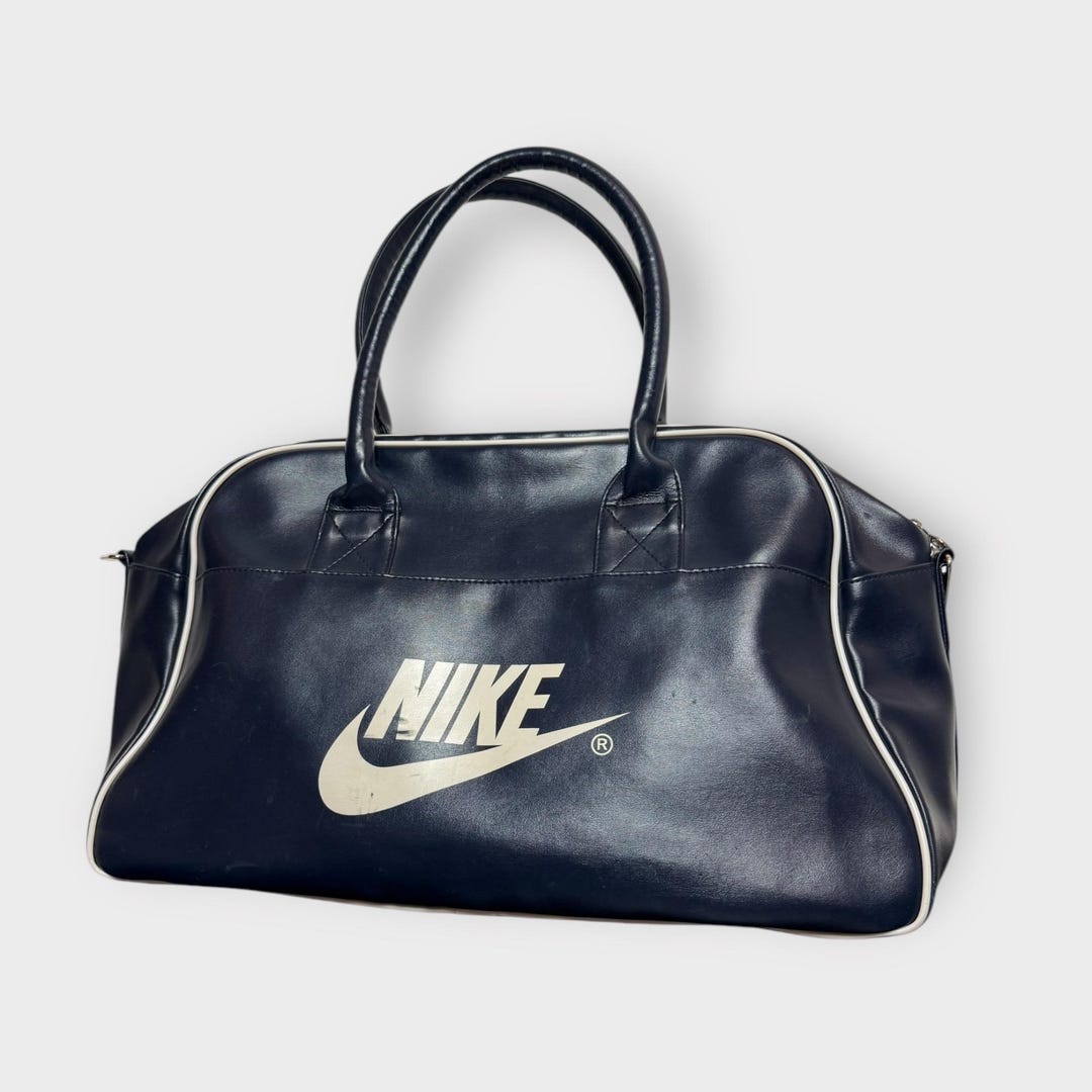 Vintage Rare 1990s Nike Navy Polyvinyl Bowling Bag/duffle - Etsy