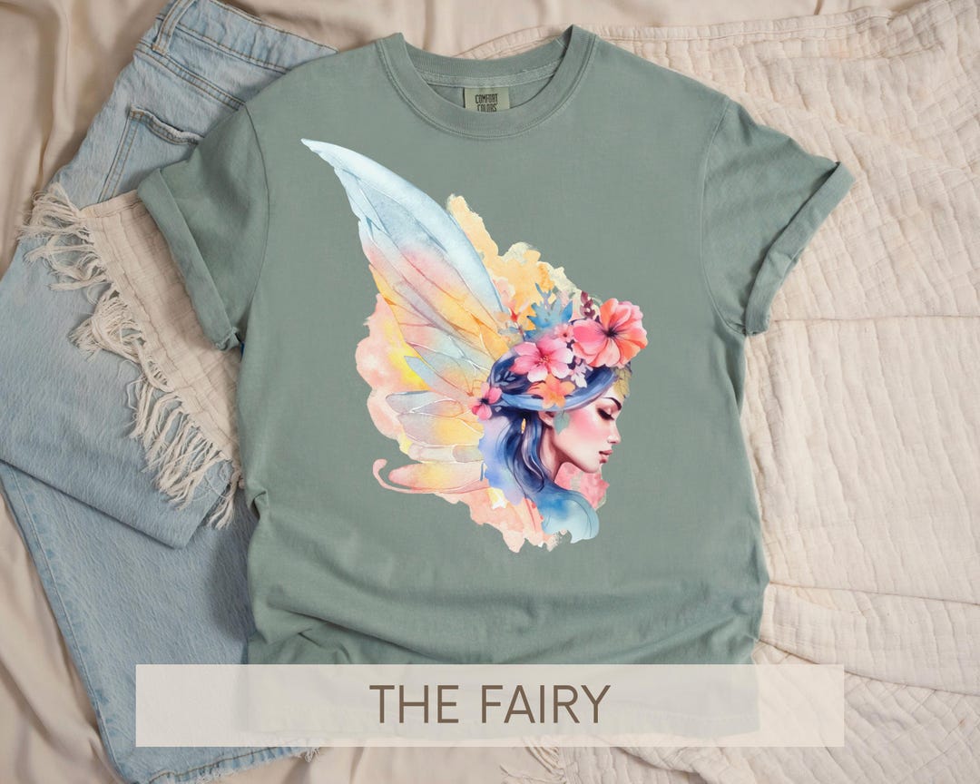 The Fairy Fairy Fantasy Wings Shirt Vintage Pastel Fairycore T Shirt ...