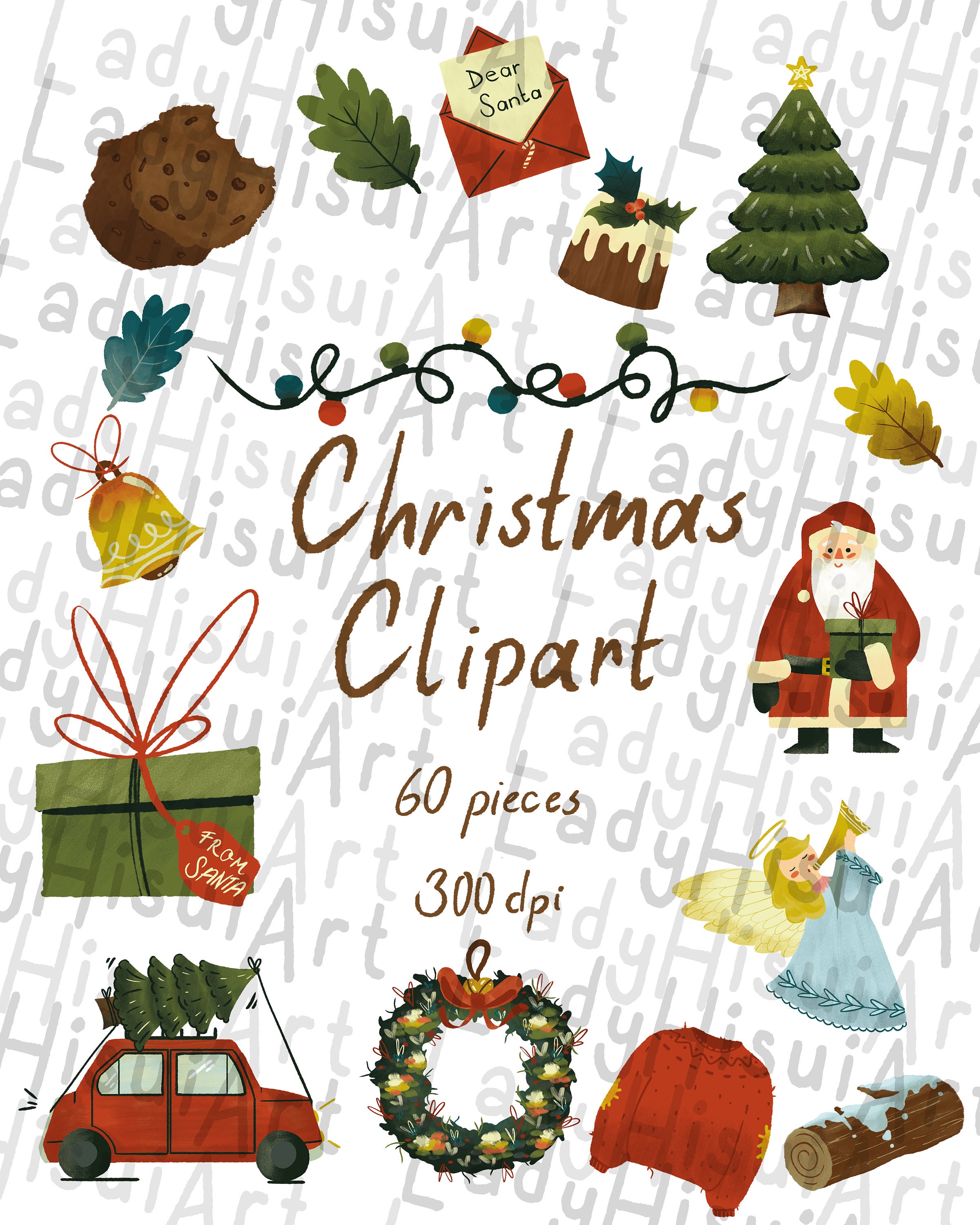 Christmas Clipart Cozy Christmas PNG Christmas PNG Holiday - Etsy