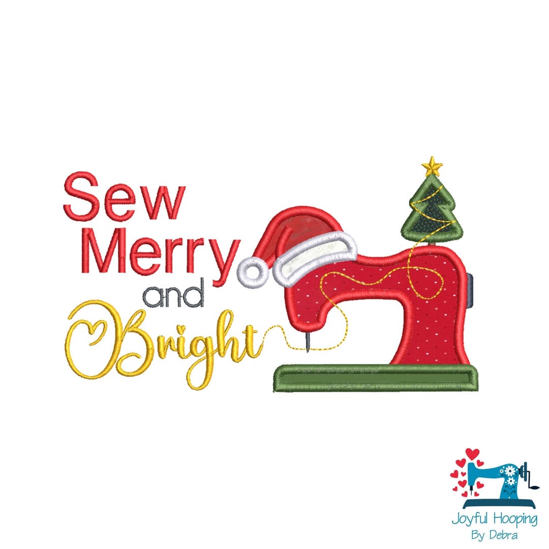 Sew Merry and Bright Christmas Sewing Machine - Applique Machine ...