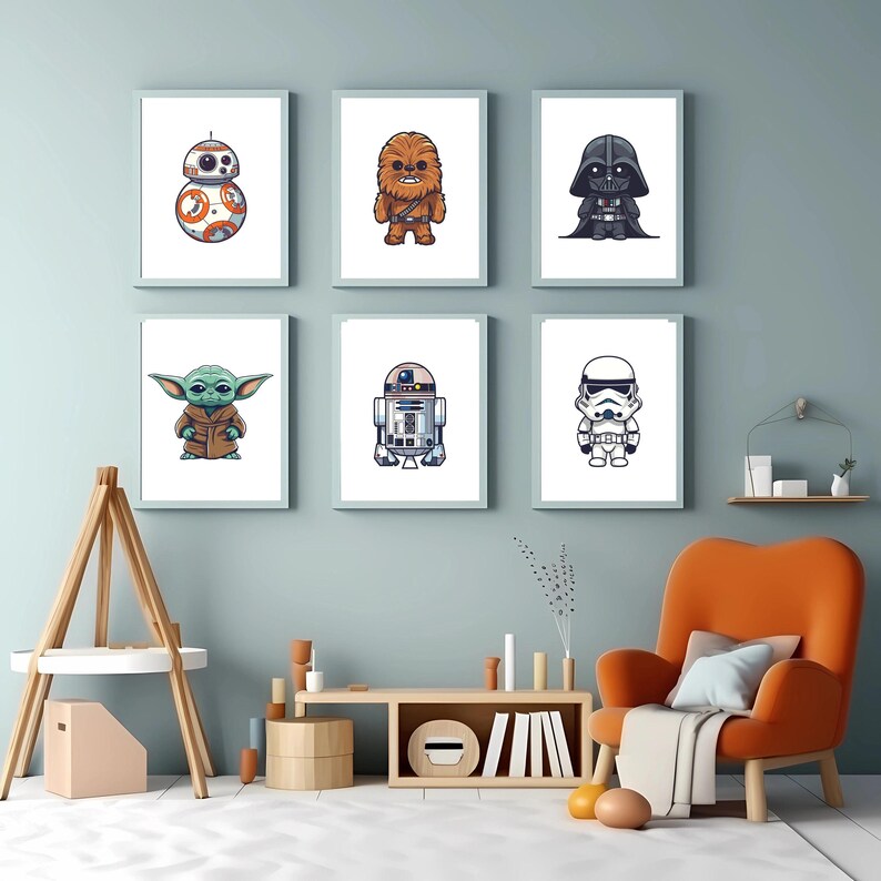Star Wars Nursery Prints, Baby Room Decor (digital Download) - Etsy