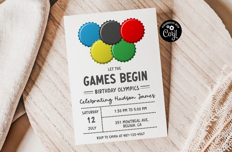 Editable Sports Party Invitation Sporting Birthday Party Sports Party ...