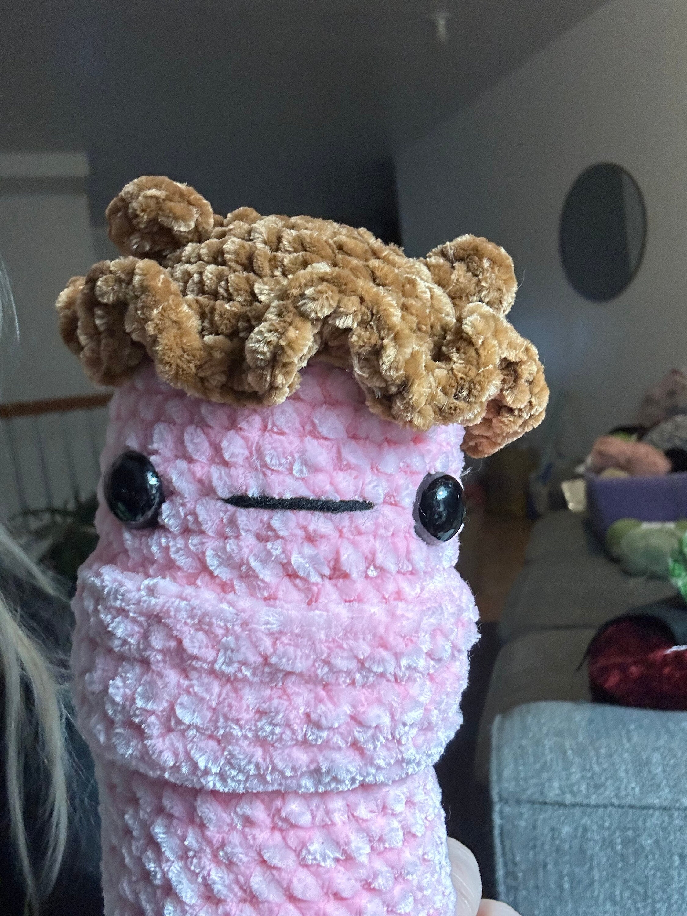 Sherbert the Worm Crochet Plushie - Etsy