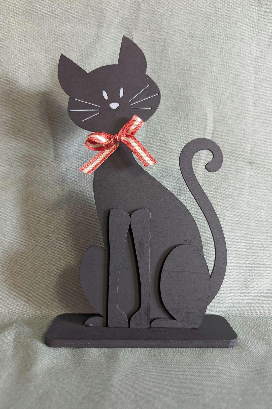 Laser Cut Black Cat Shelf Sitter: Fall Halloween Decor - Etsy