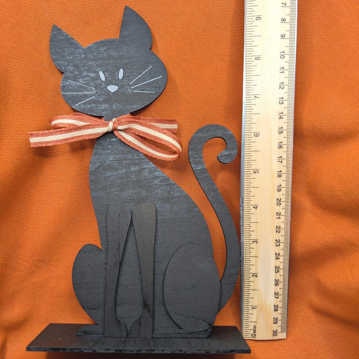 Laser Cut Black Cat Shelf Sitter: Fall Halloween Decor - Etsy