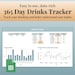 365 Day Alcohol Tracker Spreadsheet: Personal Wellness (google Sheets ...