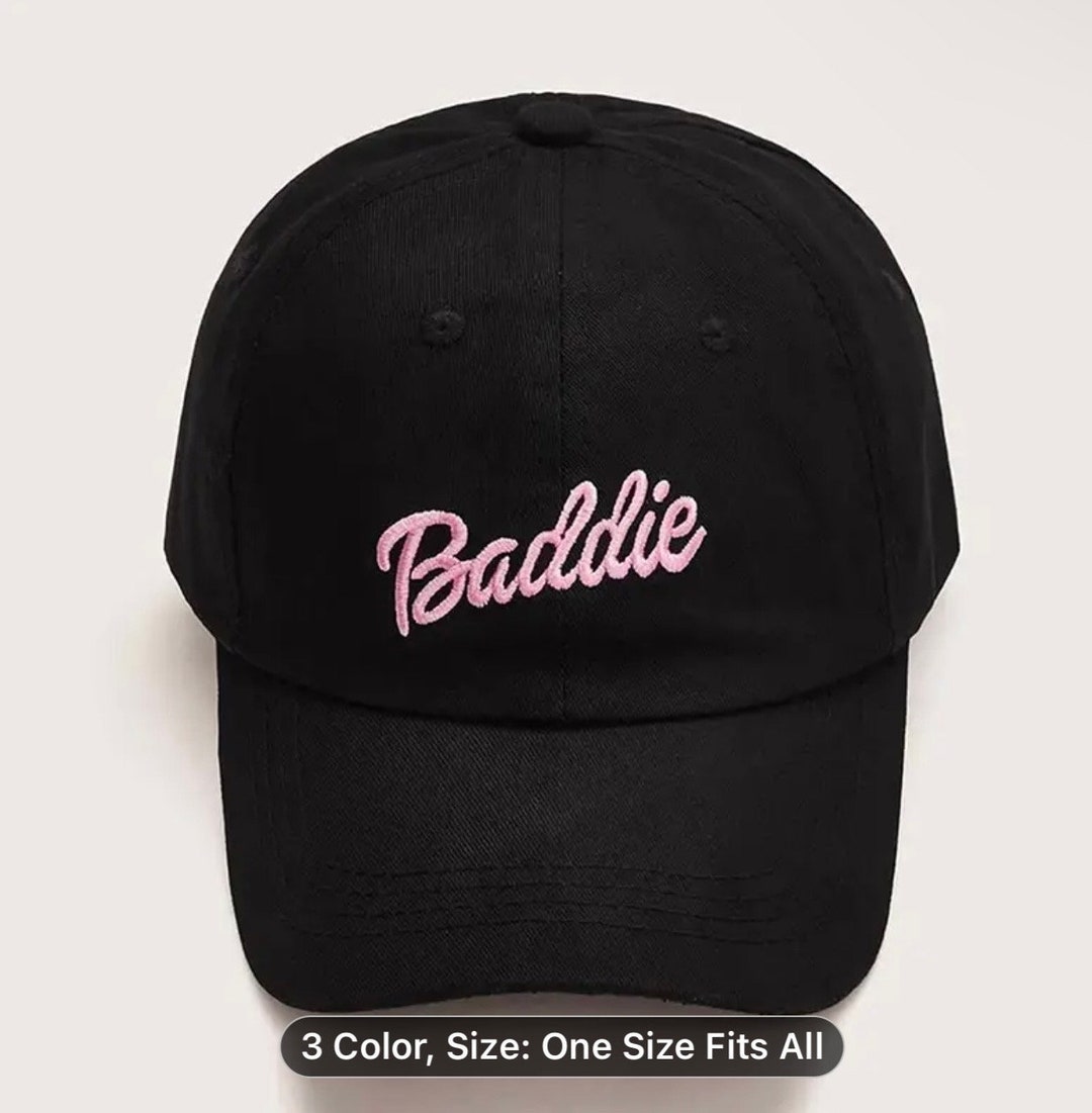 Baddies X Bubbles Distressed Black Baseball Cap - Etsy