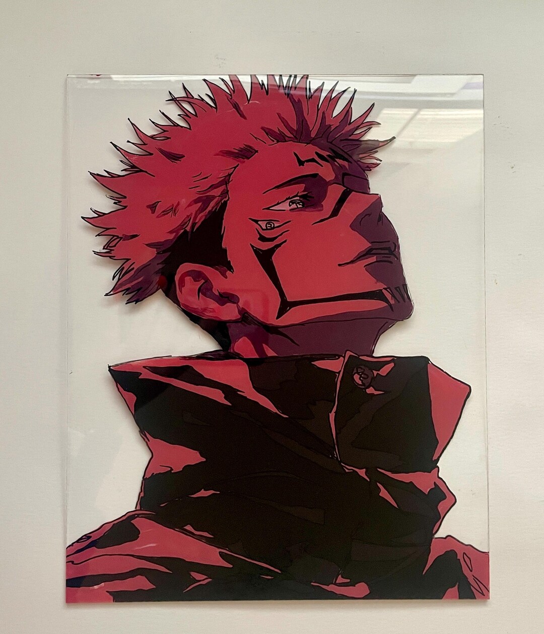 Sukuna Glass Painting - Etsy