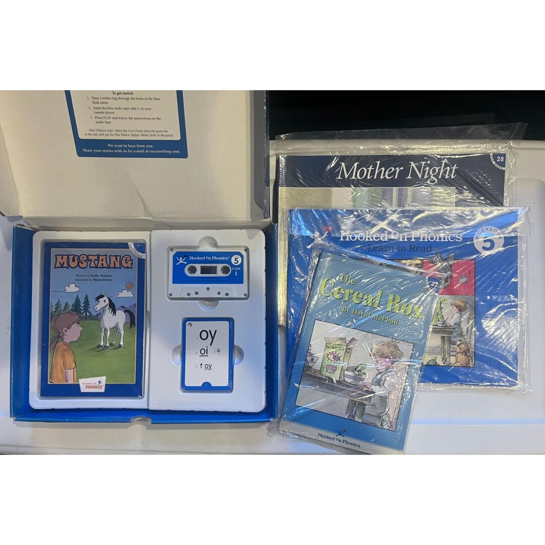Hooked on Phonics Level 5 Box Set (1998 Edition) NEW Sealed Contents - Etsy