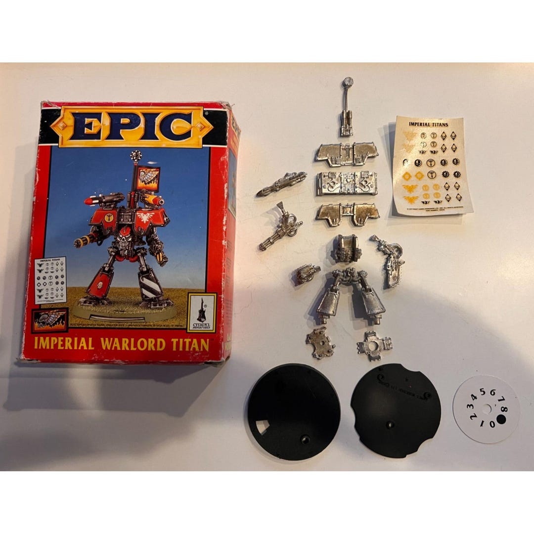 Epic Imperial Warlord Titan Model Kit by Citadel Miniatures ©1995 USA ...