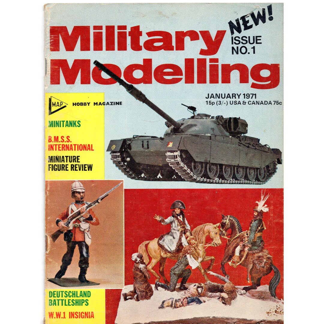 Military Modelling Hobby Magazine Issue Number ONE, Jan. 1971, Complete ...
