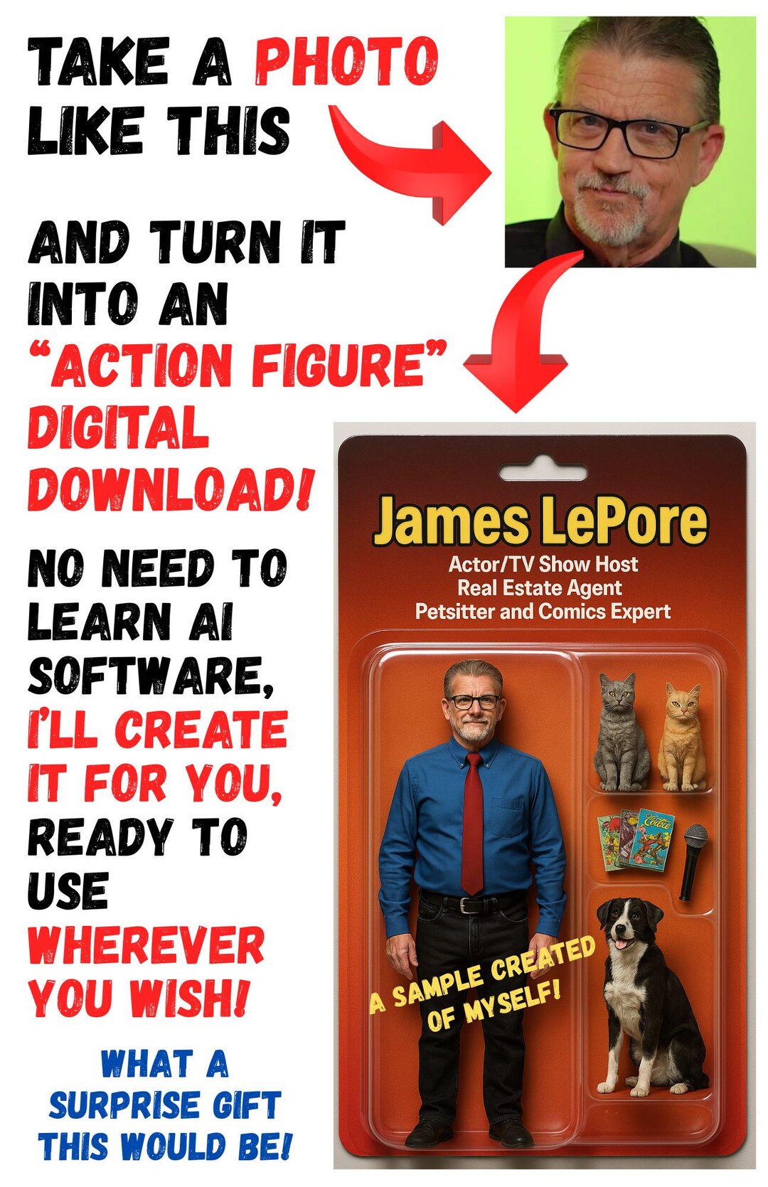 Action Figure Digital Download Created of Yourself or Someone Else ...