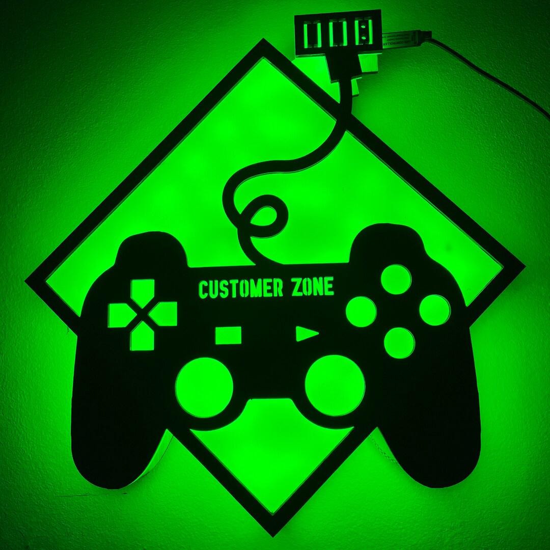 Personalised is Gaming Controller 3D Illusion LED Colour Changing Lamp ...